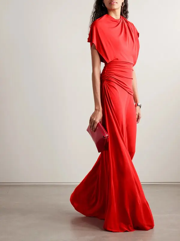 la ligne red dress VIVIAN   