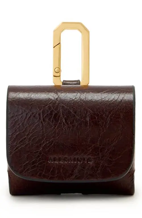 ALLSAINTS Hex Airpod Case - Cognac Brown