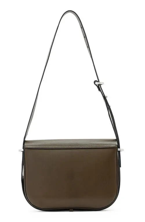 Allsaints Etta Leather Shoulder Bag Fango Brown- Glazed