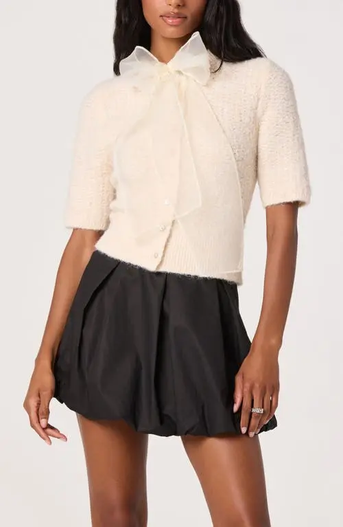 Astr The Label Cotton Bubble Mini Skirt
