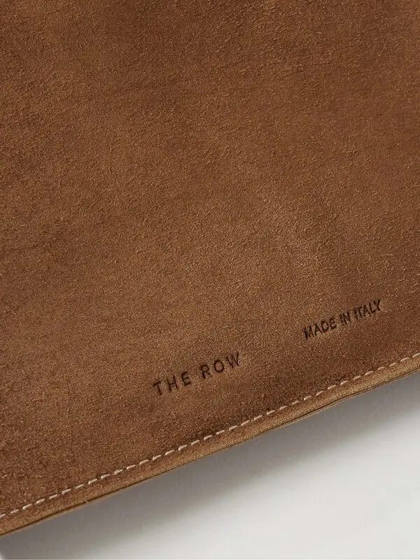 THE ROW Bindle Small Suede Shoulder Bag - Camel