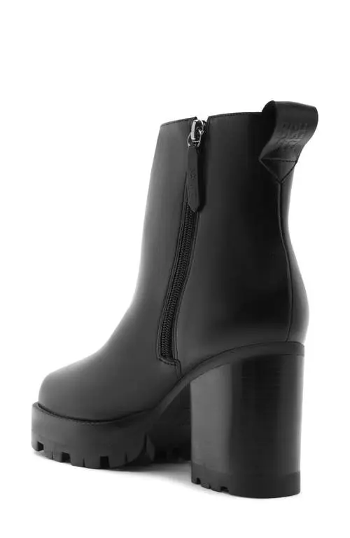 Schutz Platform Lug Sole Boots - Black