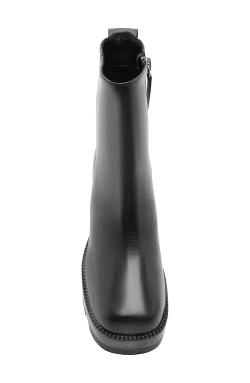 Schutz Platform Lug Sole Boots - Black