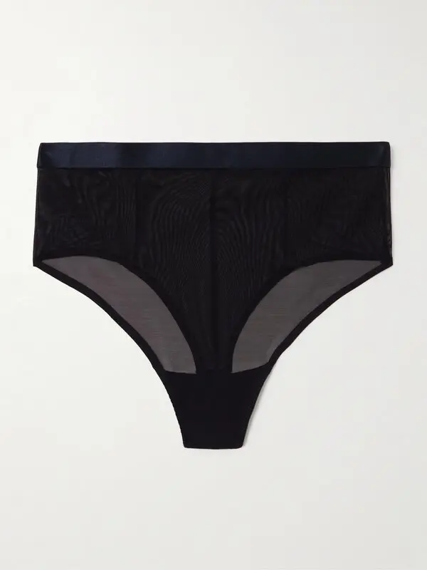 Spanx Spanxsmooth Sheersense Stretch Thong - Black