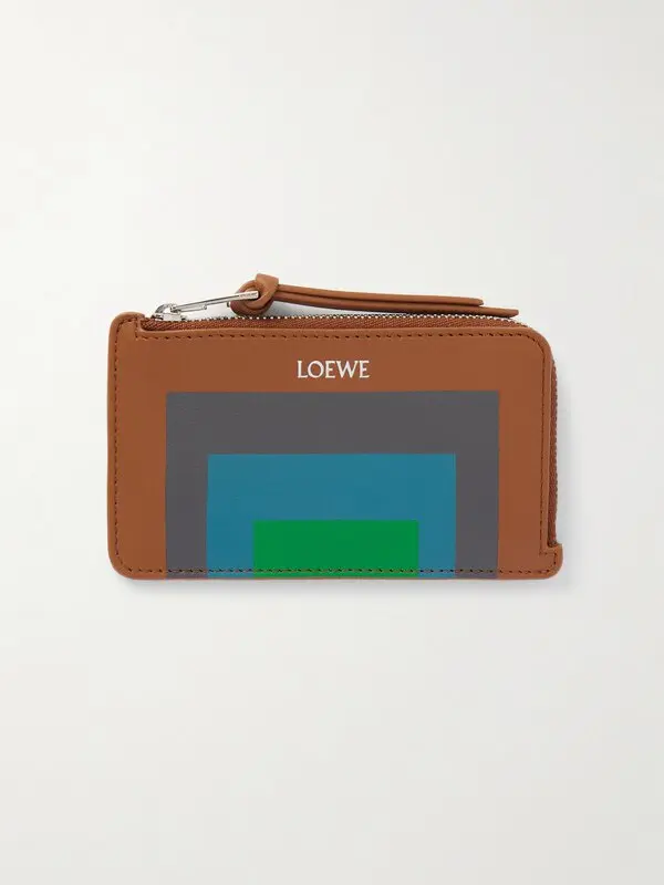 Loewe Josef Albers Printed Leather Cardholder - Multi