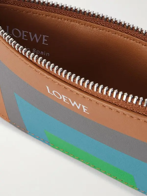 Loewe Josef Albers Printed Leather Cardholder
