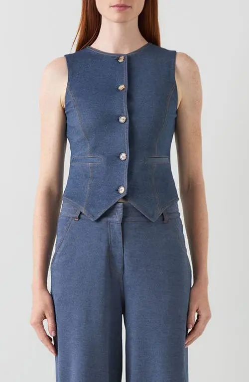 LK BENNETT Freya Denim Vest