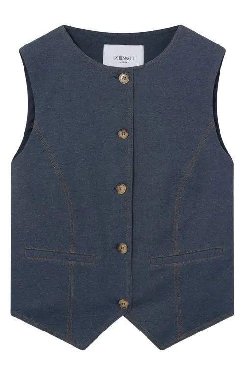 LK BENNETT Freya Denim Vest
