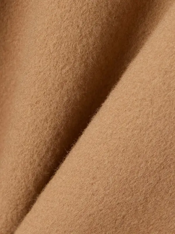 Altuzarra Dak Layered Draped Wool-blend Felt Coat - Brown