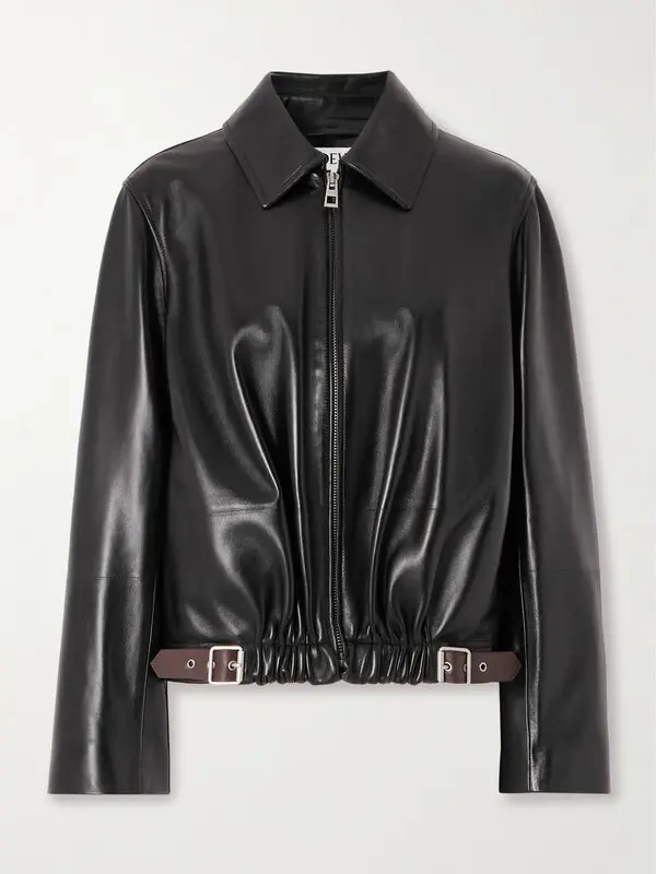 Loewe Buckle-detailed Leather Jacket