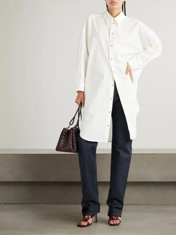 Bottega Veneta Cotton-blend Poplin Tunic
