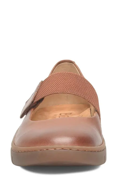 BØRN Mary Jane Flat - Dark Tan Leather