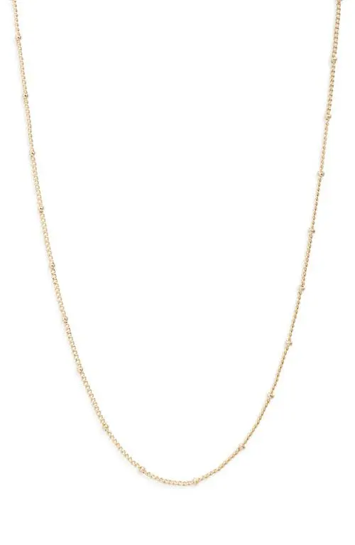 THE SIS KISS Baby Station Chain Necklace - Gold