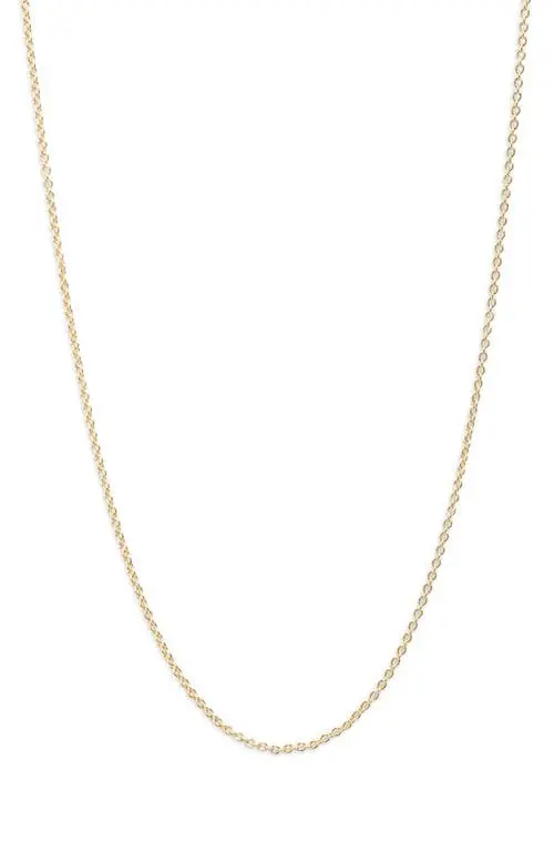 THE SIS KISS Skinny Cable Chain Necklace - Gold