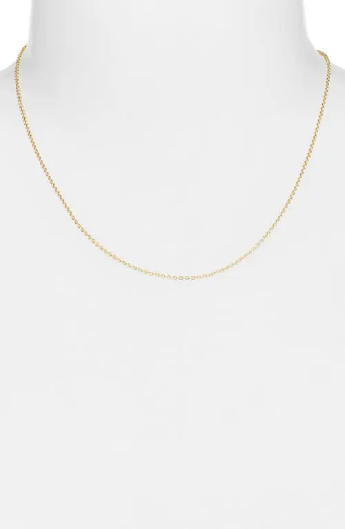 THE SIS KISS Skinny Cable Chain Necklace - Gold