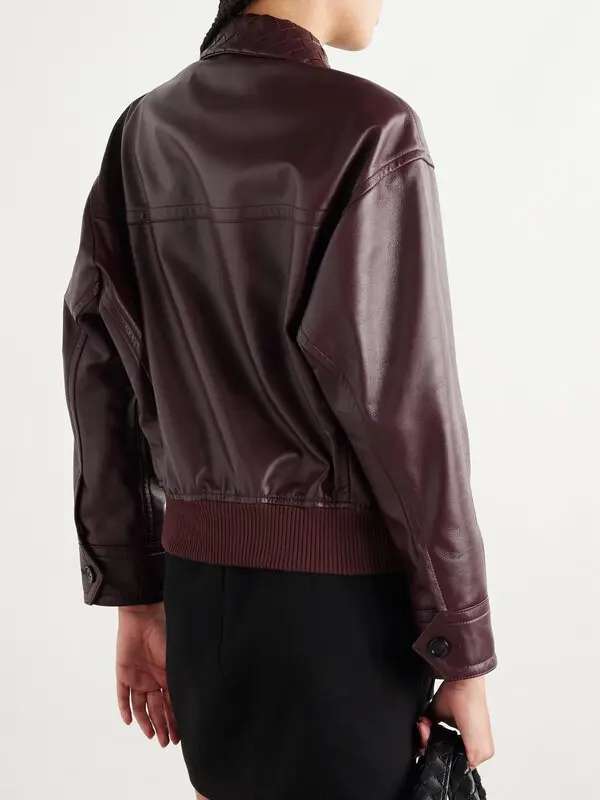 Bottega Veneta Intrecciato Leather Jacket
