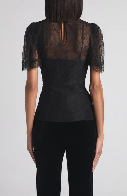 Alexander McQueen Floral Lace Corset Top