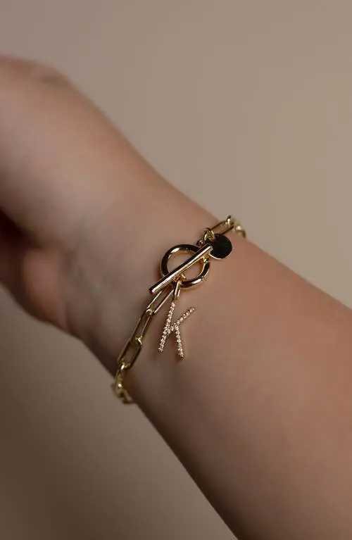 THE SIS KISS Keepsake Chain Link Bracelet - Gold