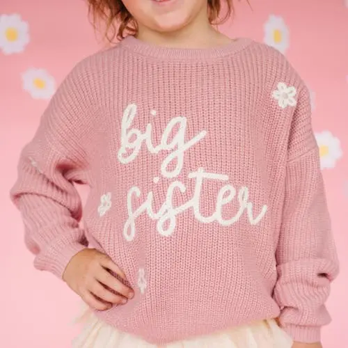 SWEET WINK Big Sister Knit Sweater