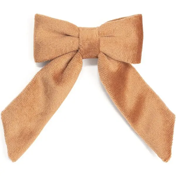 SWEET WINK Velvet Bow Hair Clip - Spice