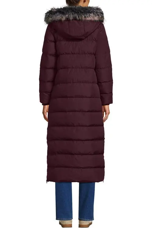 LANDS' END Down Maxi Winter Coat - Lush Burgundy
