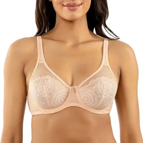 Parfait Luxlacy Full Coverage Unlined Wire Bra - Cameo Rose