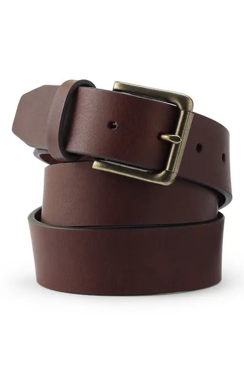 LANDS' END Leather Jean Belt - Brown