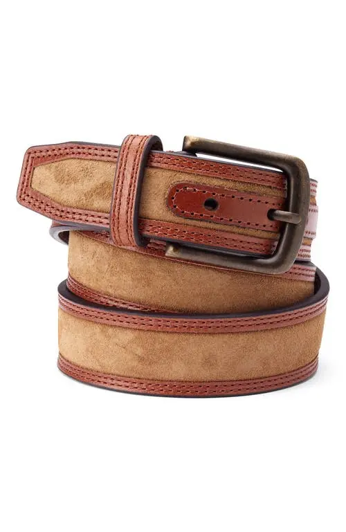 LANDS' END Leather Jean Belt - Light Brown Multi