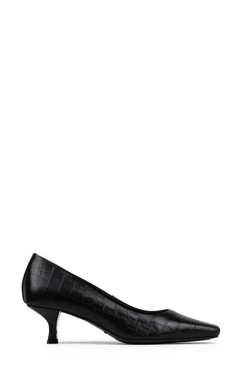 DONALD PLINER Kimbra Square-toe Pump - Black