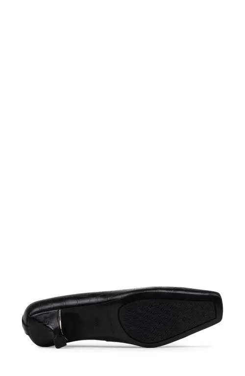 DONALD PLINER Kimbra Square-toe Pump - Black