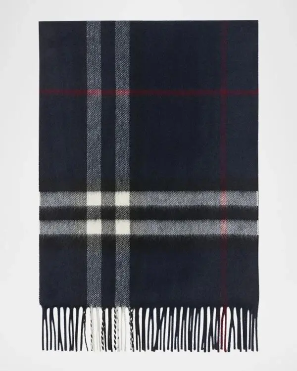 Burberry Apos;s Cashmere Giant Check Scarf - Ink