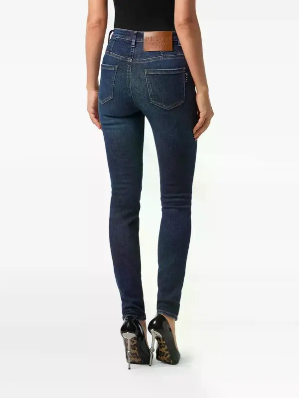 Philipp Plein Logo-plaque Jeans - Blue