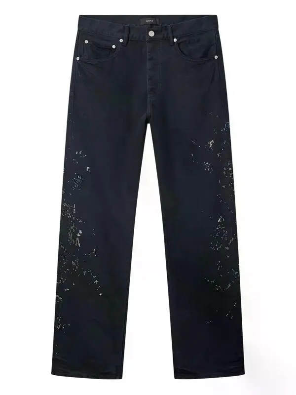 PURPLE BRAND P011 Beaded-splatter Jeans