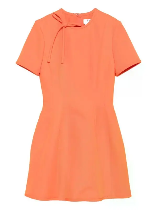 MSGM Neck-tie Mini Dress