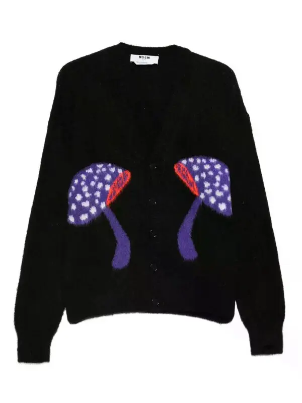 MSGM Mushroom-applique Cardigan