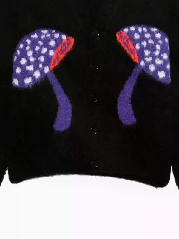 MSGM Mushroom-applique Cardigan