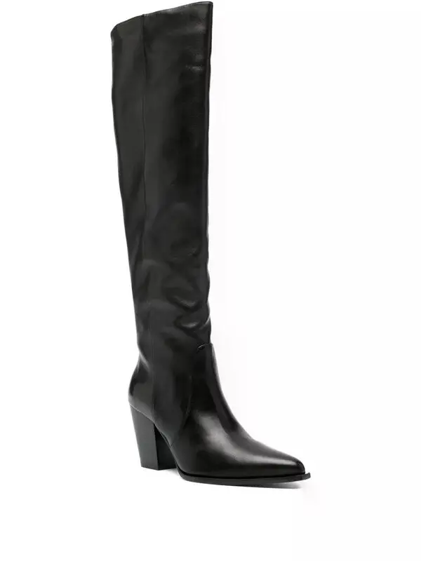 STUART WEITZMAN 85mm Leather Knee-high Boots