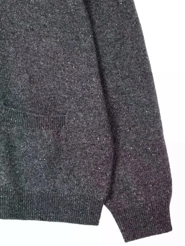 STUDIO TOMBOY Speckle-knit Button Cardigan - Grey
