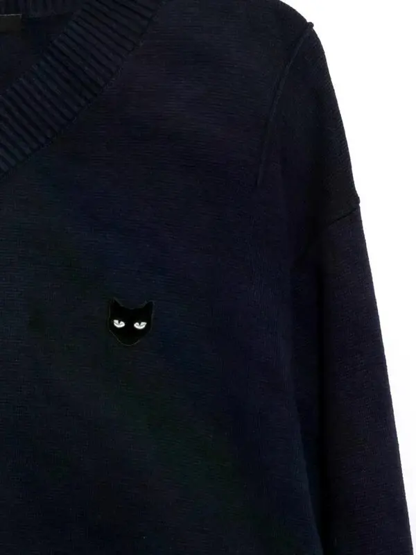 SONGZIO Cat-embroidered Pullover
