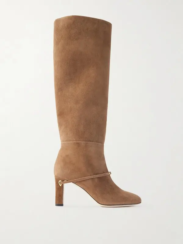Jennifer Chamandi Samuele 85 Suede Knee Boots