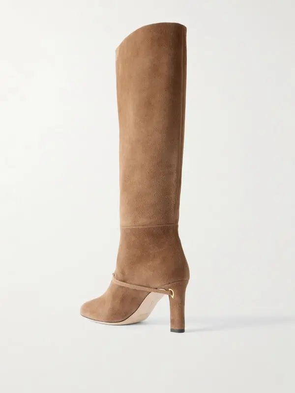 Jennifer Chamandi Samuele 85 Suede Knee Boots
