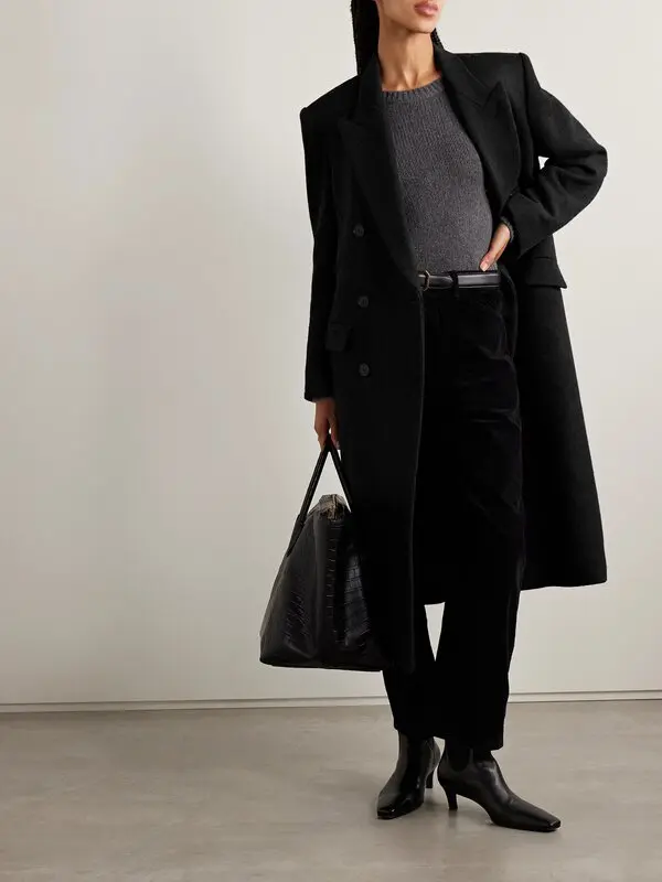 NILI LOTAN Edmont Double-breasted Wool Coat