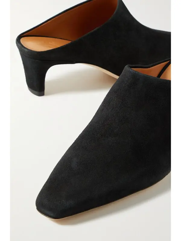 Staud Wally Suede Mules - Black