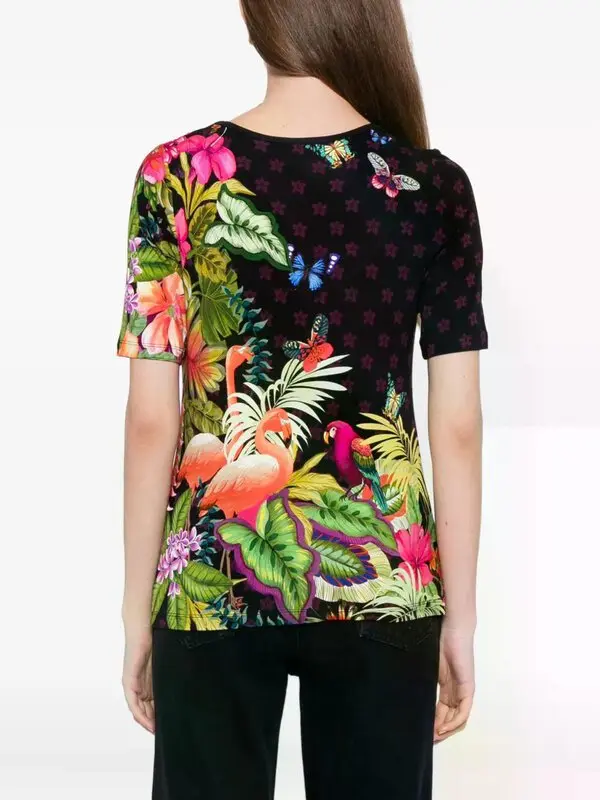 Johnny Was Janie Favorite Scoop Neck Fitted T-shirt