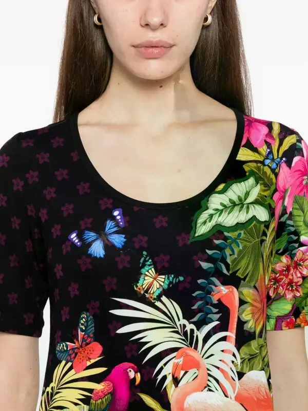 Johnny Was Janie Favorite Scoop Neck Fitted T-shirt