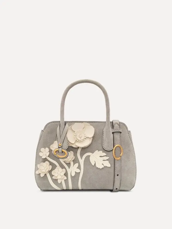Oscar De La Renta The Mini Ivy Handbag - Grey