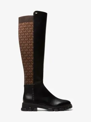 Michael Kors Ridley Logo Knit Boots