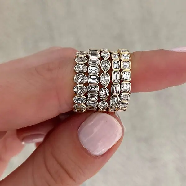 Ring Concierge Lab Diamond Pear Eternity Band