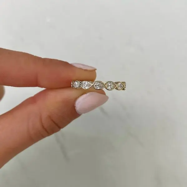 Ring Concierge Lab Diamond Pear Eternity Band