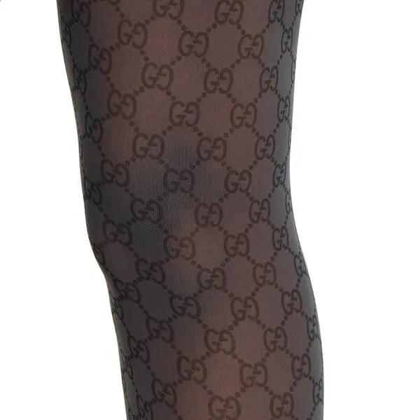 Gucci Interlocking G Tights - Black | Editorialist